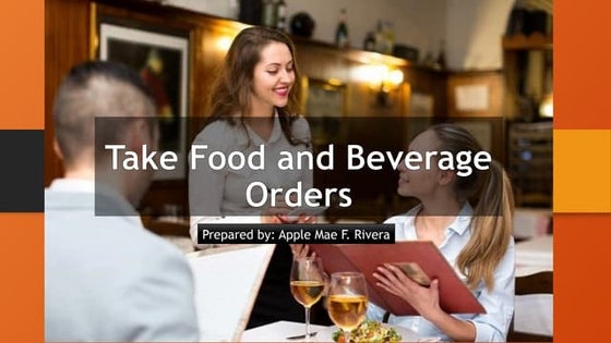 Take Food and Beverage Orders Module 4.pptx