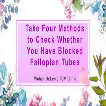 Take Four Methods to Check Whether You Have Blocked Fallopian Tubes.pptx