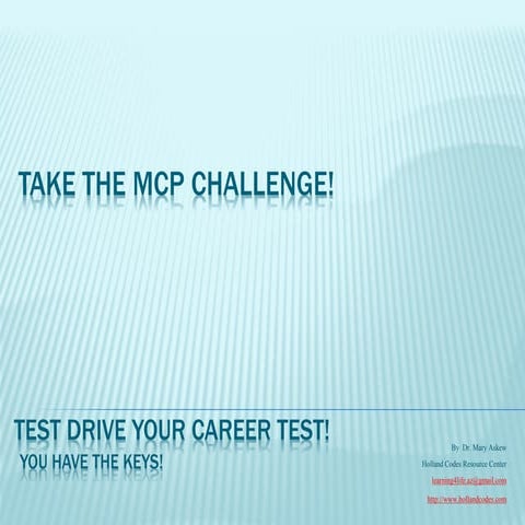 Check Out MCP Career Tests! | PDF