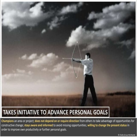 Competency Snapshot: Takes initiative to advance personal goals | PPTX
