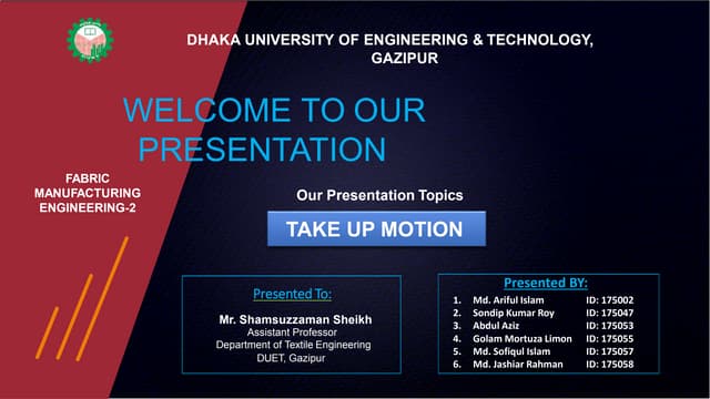 creel presentation | PPTX