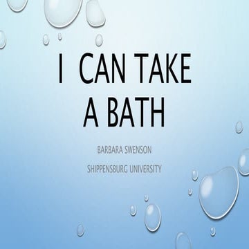 Taking a bath social story | PPTX