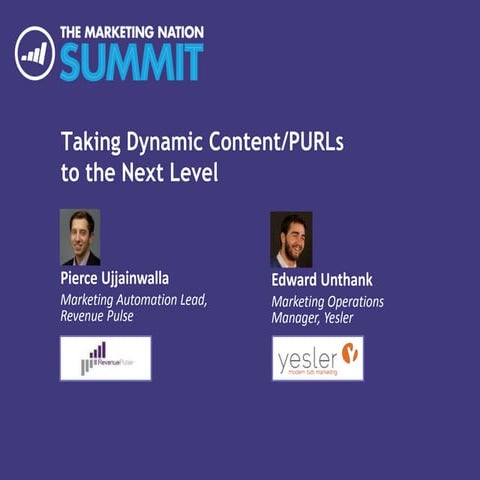 Taking Dynamic Content to the Next Level | PPT