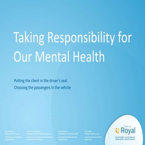 Taking Responsibility for our Mental Health | PPTX