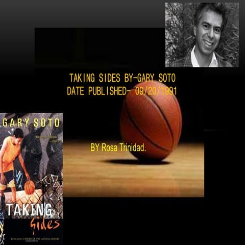 Taking sides by gary soto presentation | PPTX | Poetry | Books and ...