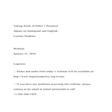 WIOA 101: A Brief Overview of Opportunities for Adult ESL | PDF