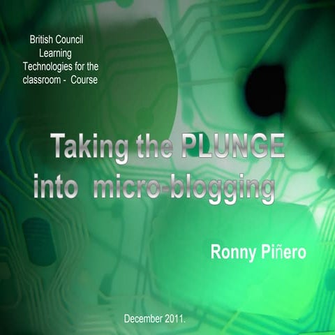 Taking the plunge | PPT | Educational Assessment | Education