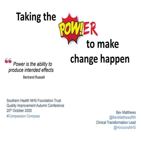 Taking the power to make change happen | PPTX