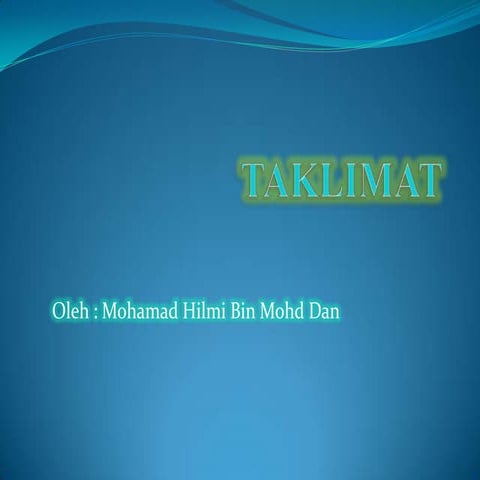 Taklimat | PPTX