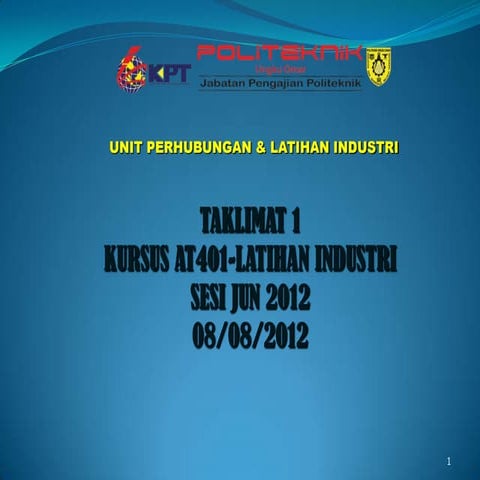 Taklimat 1 08082012 | PPTX