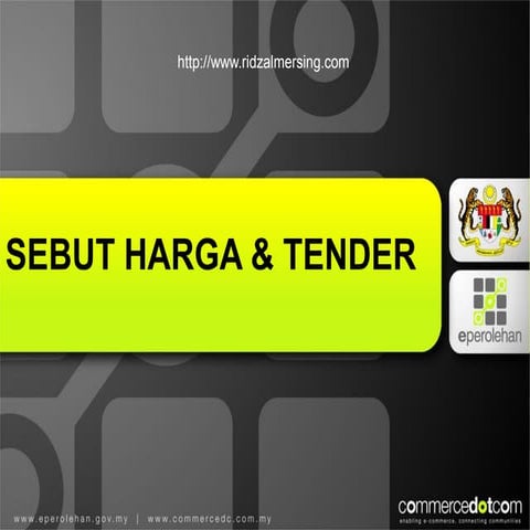 Taklimat tender11 | PDF