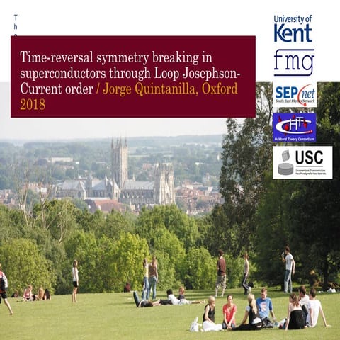 Time Reversal Symmetry Breaking In Superconductors Through Loop Josephson Current Orderh Ppt