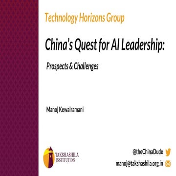 CHINA'SS AI NATIONAL STRATEGY CHINA'S AI NATIONAL STRATEGY | PPTX