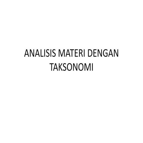 Taksonomi | PPTX