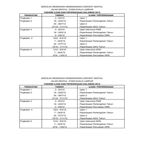 Takwim untuk murid | PDF
