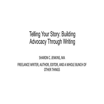 How to Use Writing for Advocacy | PPTX