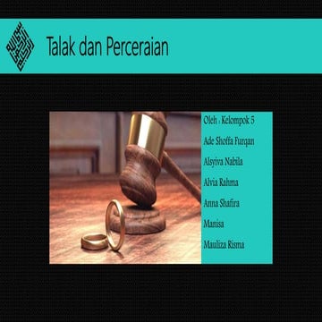 Talak dan perceraian | PPTX