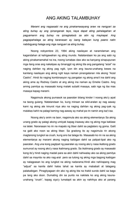 Talumpati tungkol sa Pangangampanya sa Pagka-pangulo. | DOCX