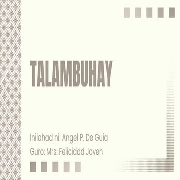 LAS #8 Pagsulat ng Talambuhay - Filipino 4 | PPTX