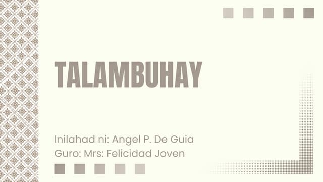LAS #8 Pagsulat ng Talambuhay - Filipino 4 | PPTX