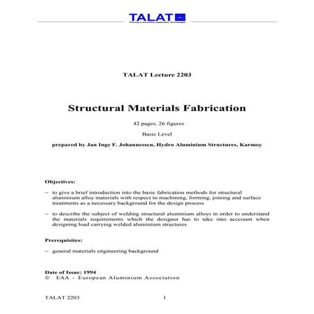 TALAT Lecture 3805: Combination of Superplastic Forming and Diffusion Bonding | PDF