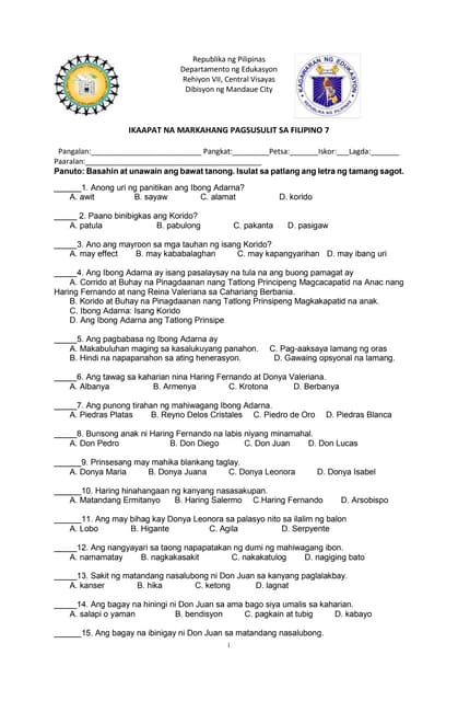 2nd Quarter Exam Fil 8.docx