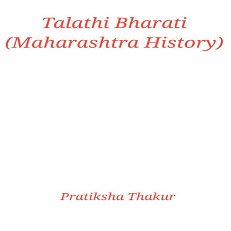 Talathi Bharati (Maharashtra History) | PDF | Hinduism | Religion ...