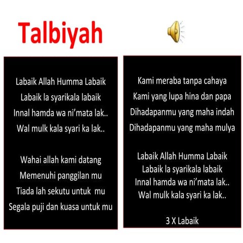 Talbiyah | PPT