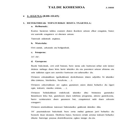 Talde kohesioa eurena | PDF