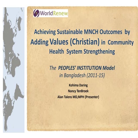 Achieving Sustainable Maternal Child Health Outcomes | PDF | Pregnancy ...