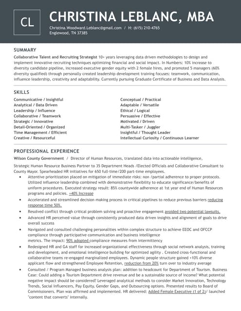 RECRUITER SUTHERLAND RESUME_1 | DOCX | Resume Writing and Advice | Job ...