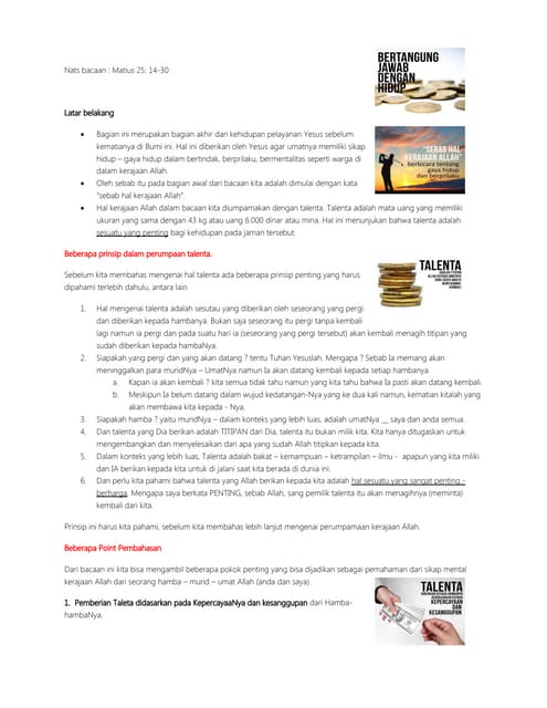 Kotbah buka mata | PDF