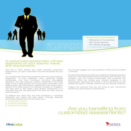 Talent. Assessment. Customized | PDF