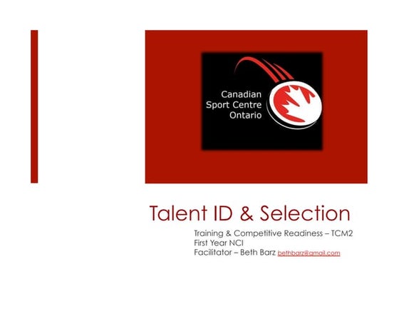 Talent id flow diagrams | PPT