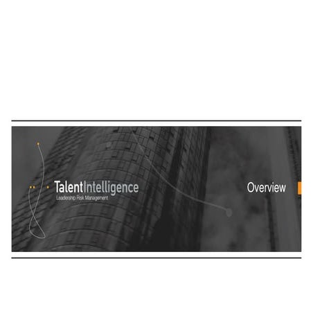 Talent Intelligence Overview | PPT