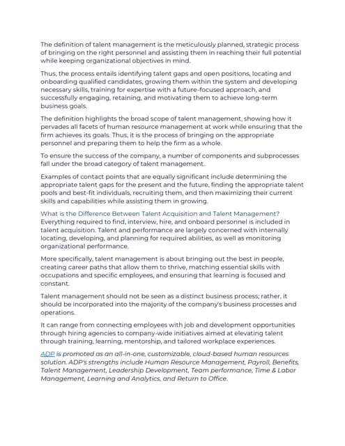 Talent Management Hrm Pptx