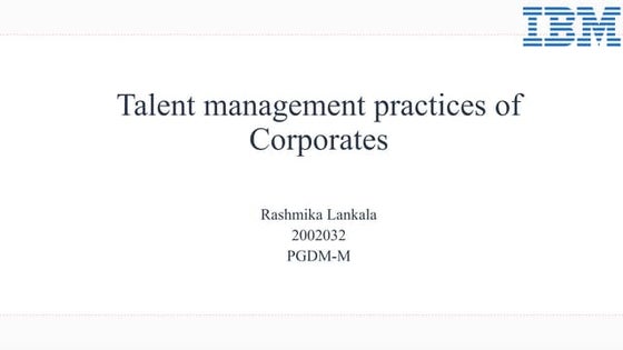 Organizational Structure of IBM | PPT