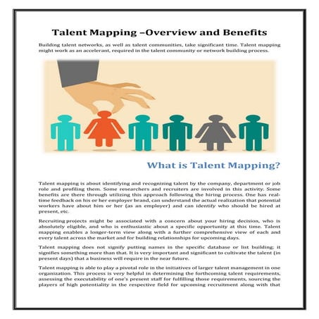 Talent Mapping –Overview and Benefits | PDF