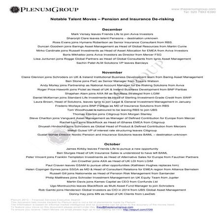Talent moves pension and insurance de risking-plenum group | PDF