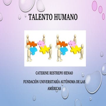 Talento humano power point | PPTX