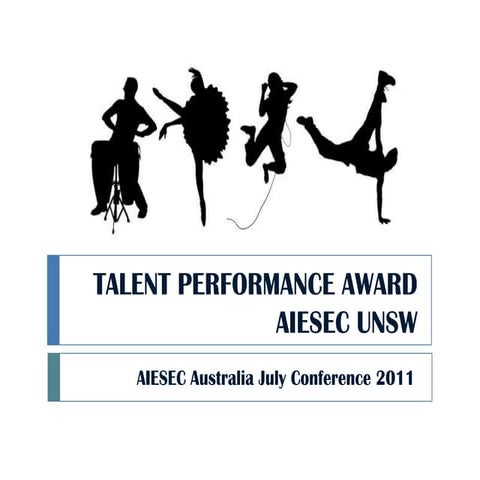 AIESEC UNSW Talent Performance Award | PPT