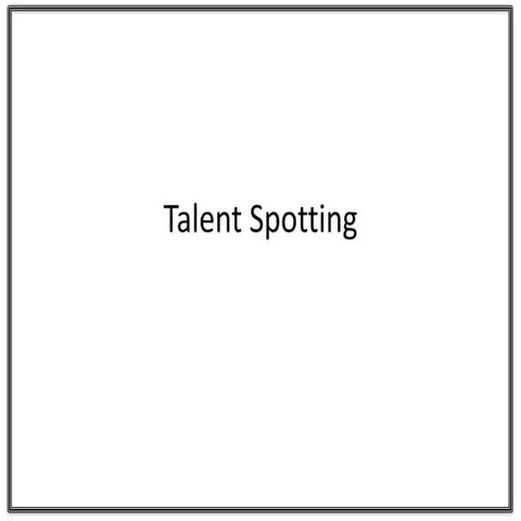 Talent Spotting | PPTX | Young Adult | Genres
