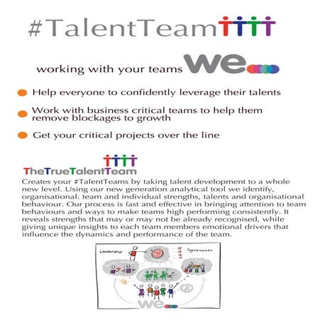 #Talent team leaflet from the truetalentteam | PDF