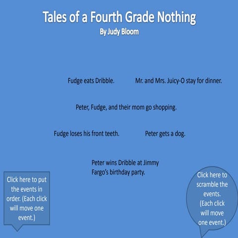 Tales of a fouth grade nothing | PPTX