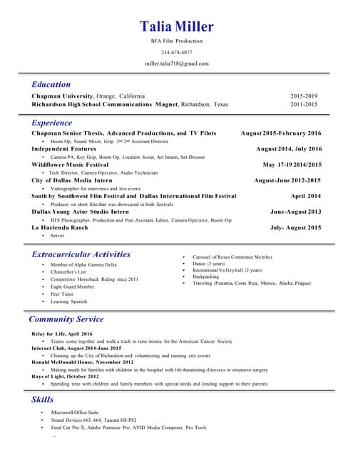 Resume2014 | PDF