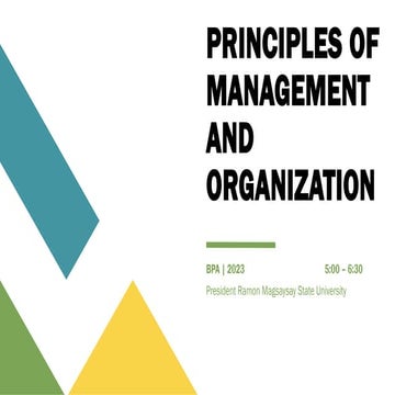 THE HISTORY OF MANAGEMENT AND ORGANIZATION | PPTX