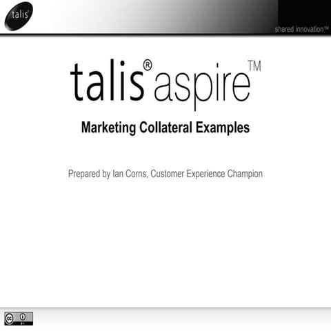 Talis Aspire Marketing Collateral Examples | PPTX