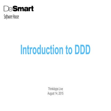 Introduction to DDD | PPT