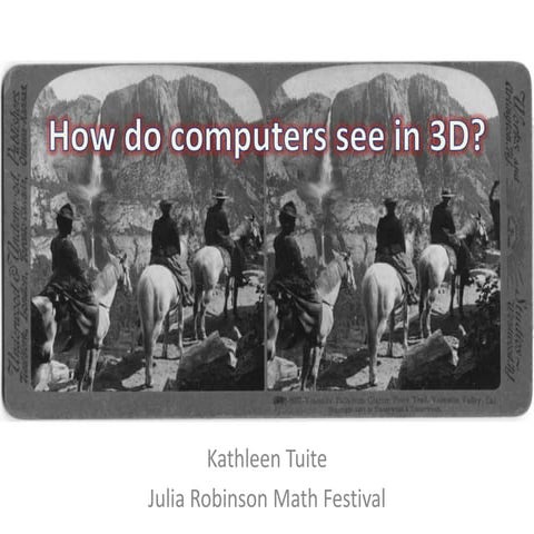How do computers see in 3D? | PPTX