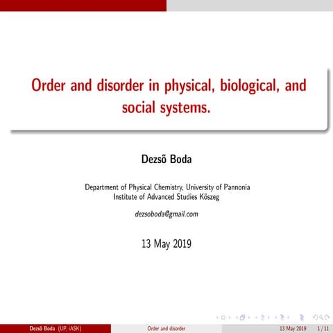 Order and disorder in physical, biological, and social systems | PDF